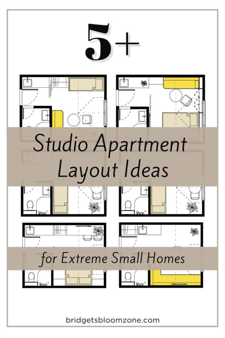 Studio Apartment Layout Ideas: 5+ Floor Plans for 180 Sq Ft - Bridget's ...