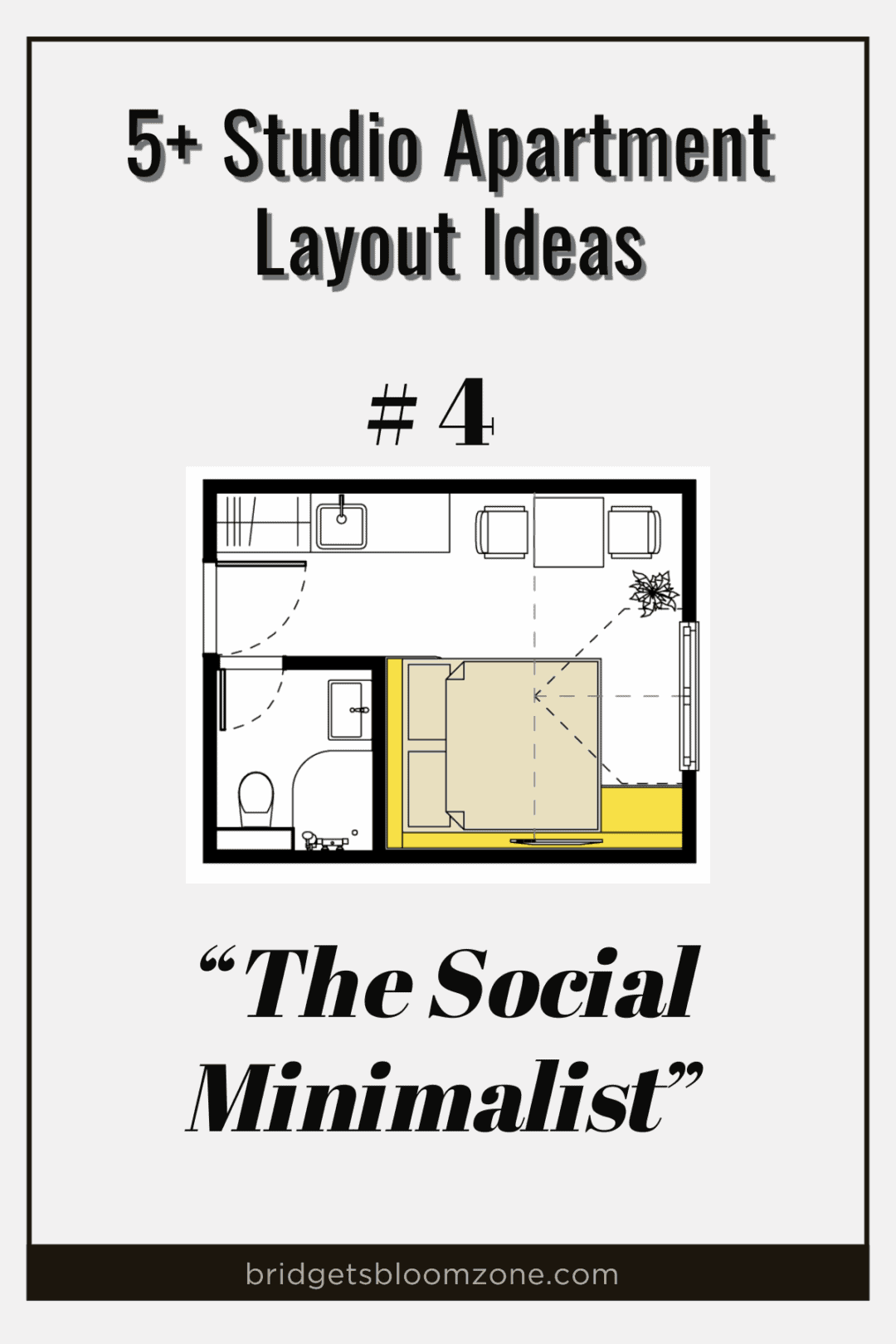 Studio Apartment Layout Ideas: 5+ Floor Plans for 180 Sq Ft - Bridget's ...