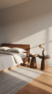 Simple Bedside Table – Minimalist Nightstand Ideas - Bridget's Bloom Zone
